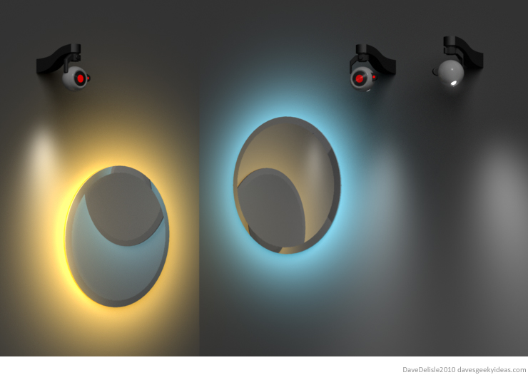 Portal Mirrors And Lights - Dave's Geeky Ideas