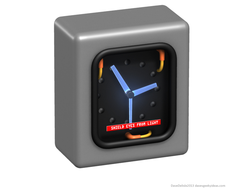 Back To The Future Clock - Dave's Geeky Ideas