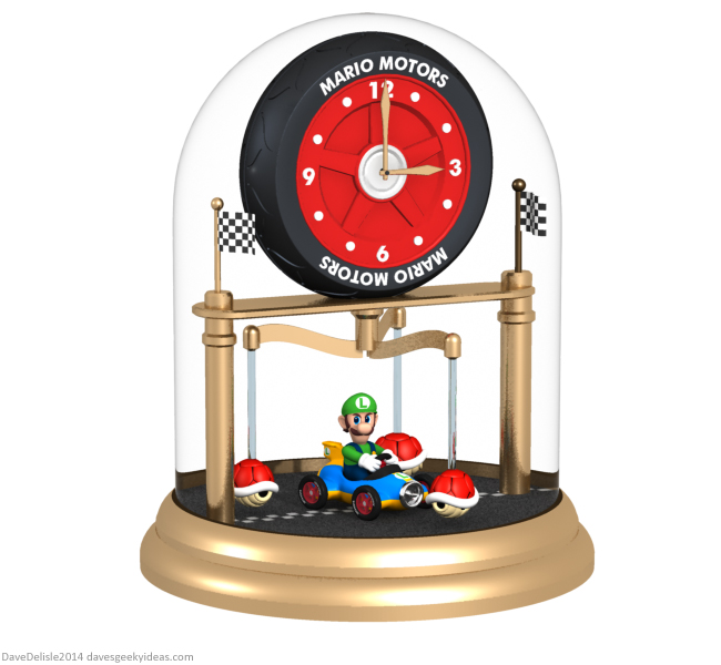 Mario Kart Torsion Pendulum Clock - Dave's Geeky Ideas