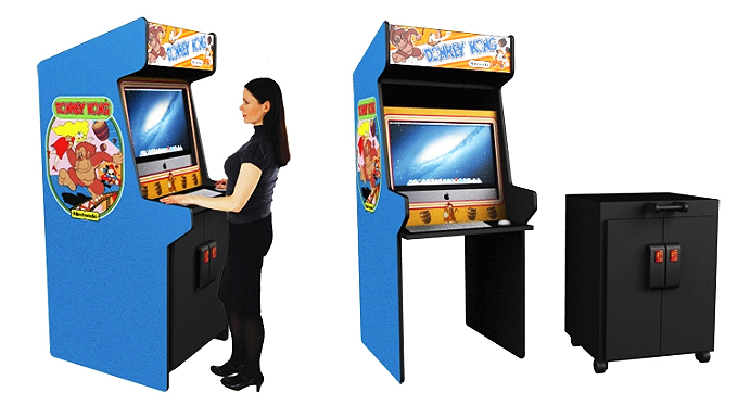 Arcade Cabinet Standing Desk - Dave's Geeky Ideas