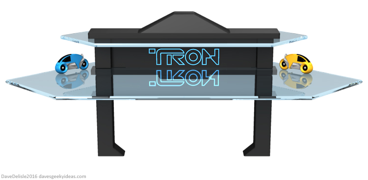 TRON Gaming Desk - Dave's Geeky Ideas